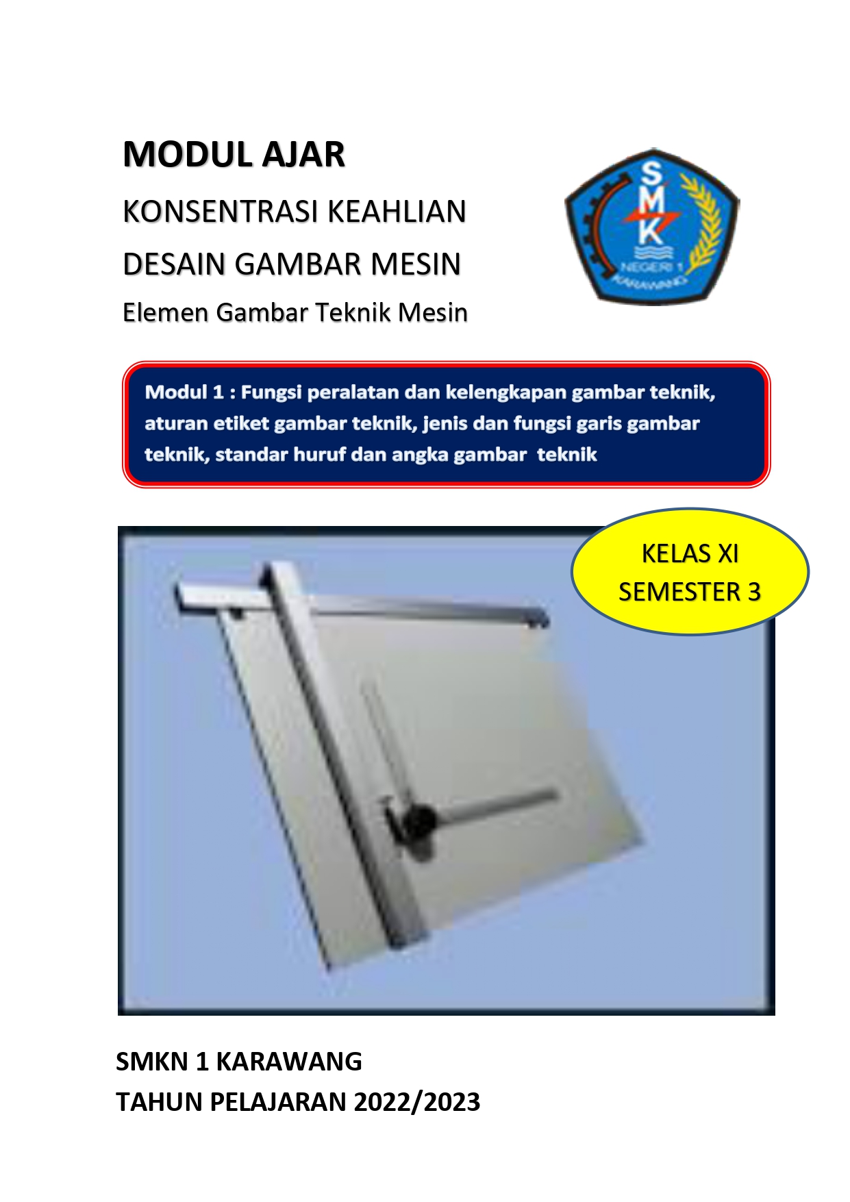 Teknik Gambar Mesin - Download Modul Ajar Desain Gambar Mesin
