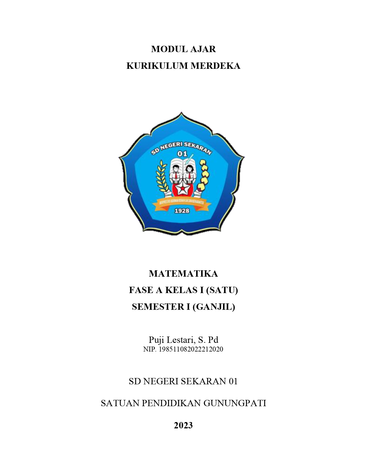 Modul Ajar Mtk Kelas 2 - All Content Modul Ajar Mtk Kelas 2 - All Content
