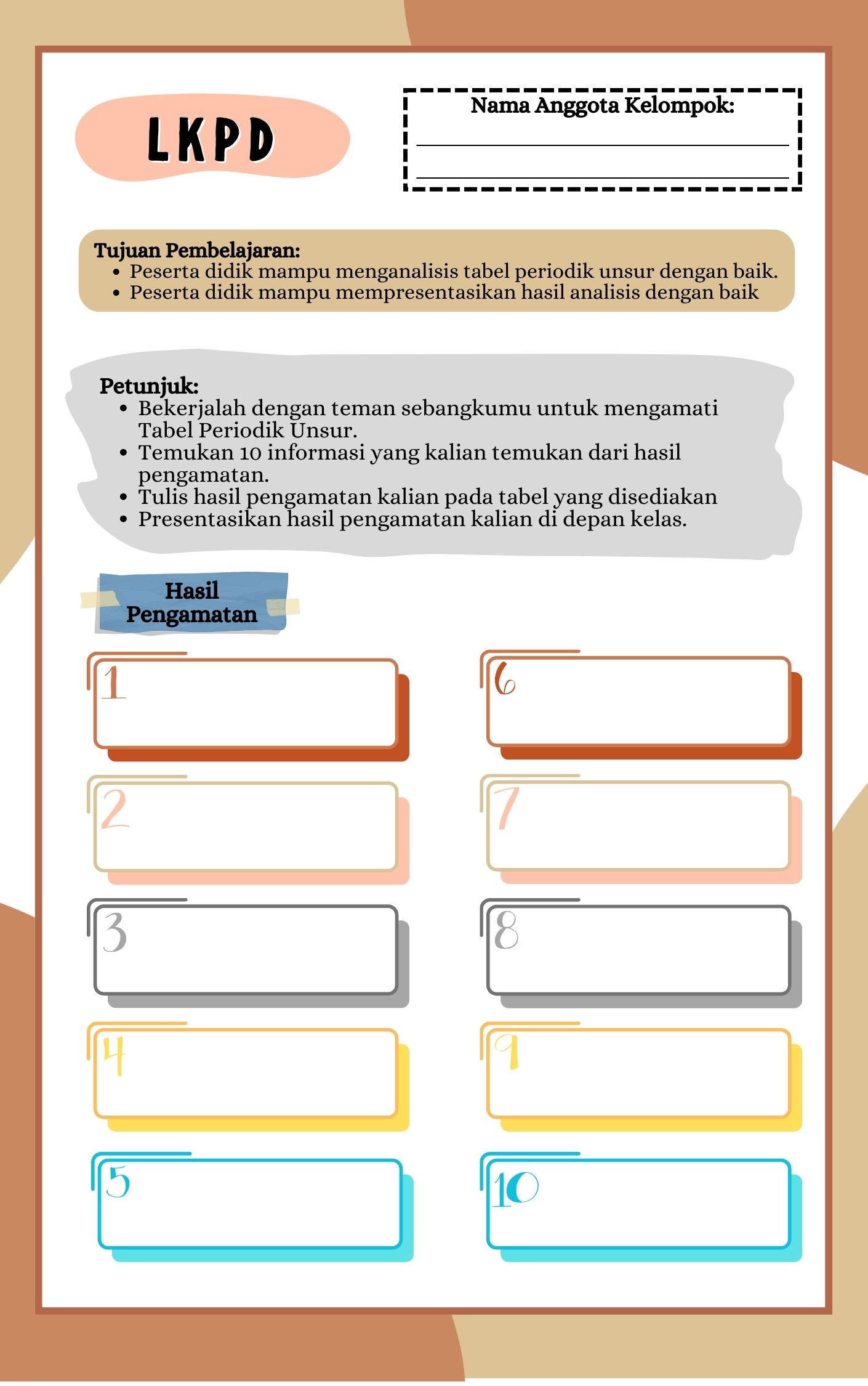 Contoh Lkpd Dalam Modul Ajar Kelas 1 Dapodikdasmen Versi 2025