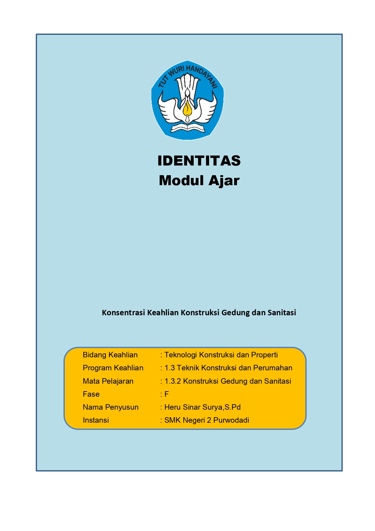 Modul Ajar Konstruksi Gedung dan Sanitasi